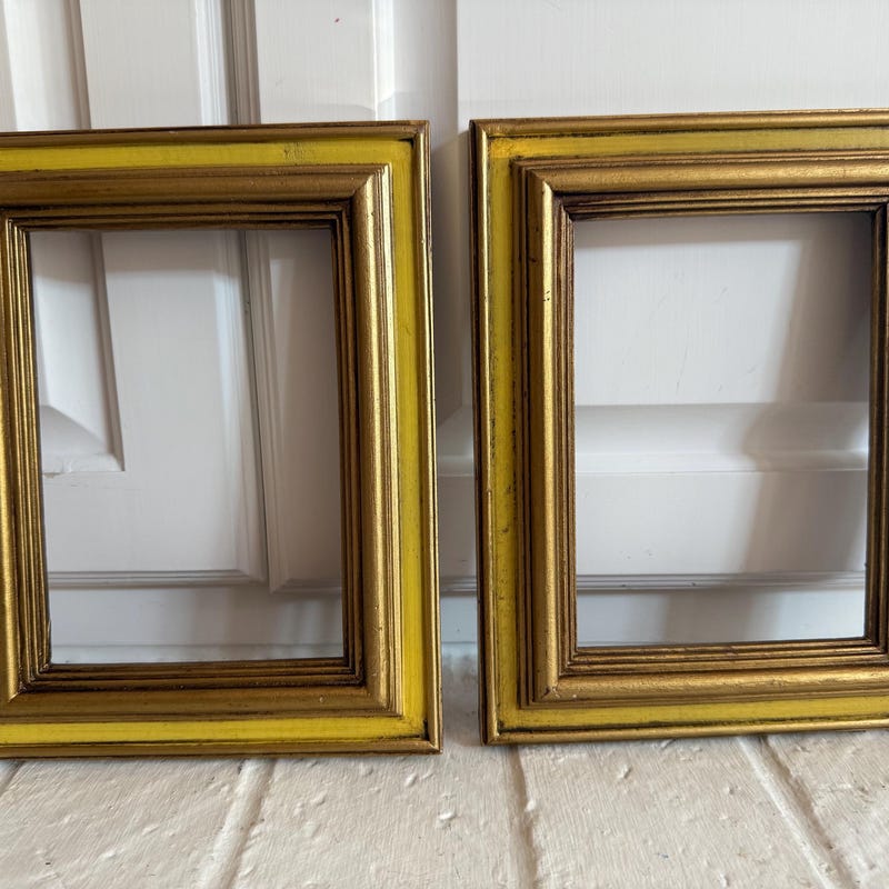 Antique Gilt Frames Pair - Etsy