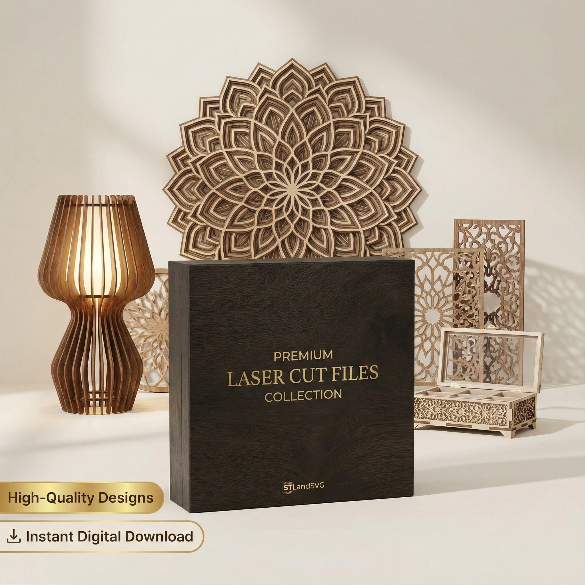Laser Cut Mega Bundle, 500,000+ Designs for Diode CO2 and Fiber Lasers ...