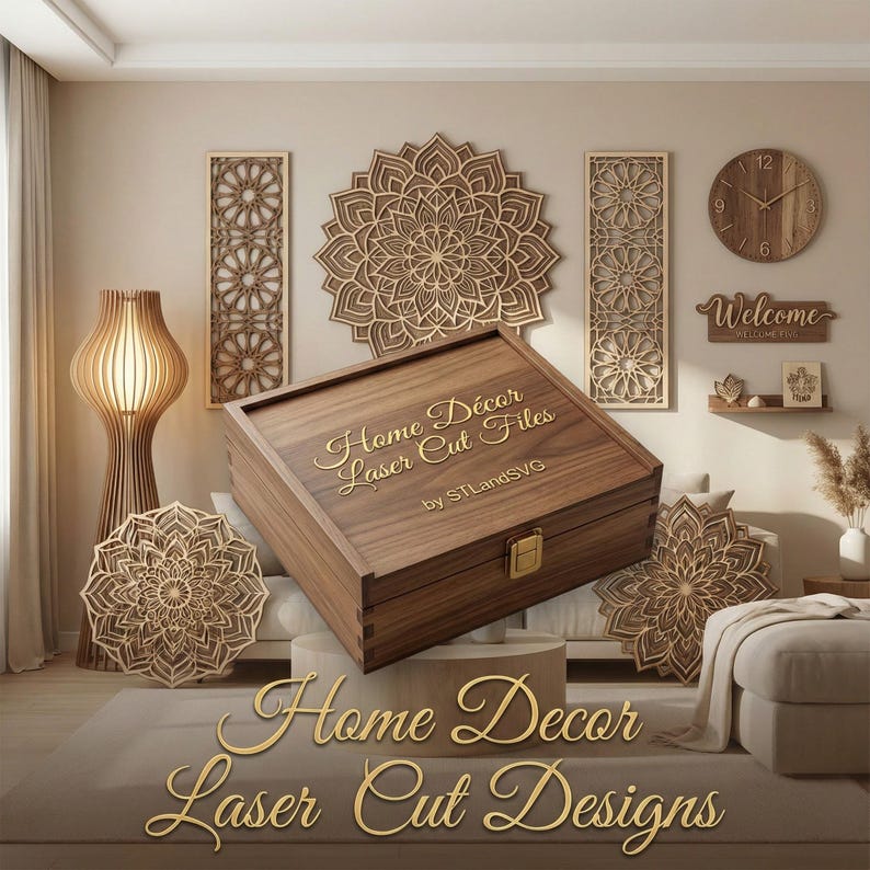 Laser Cut Files 500000+ Mega Bundle Set DXF SVG 3D 2D Designs CNC ...