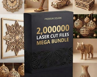 Laser Cut Mega Bundle, 500,000+ Designs for Diode CO2 and Fiber Lasers ...