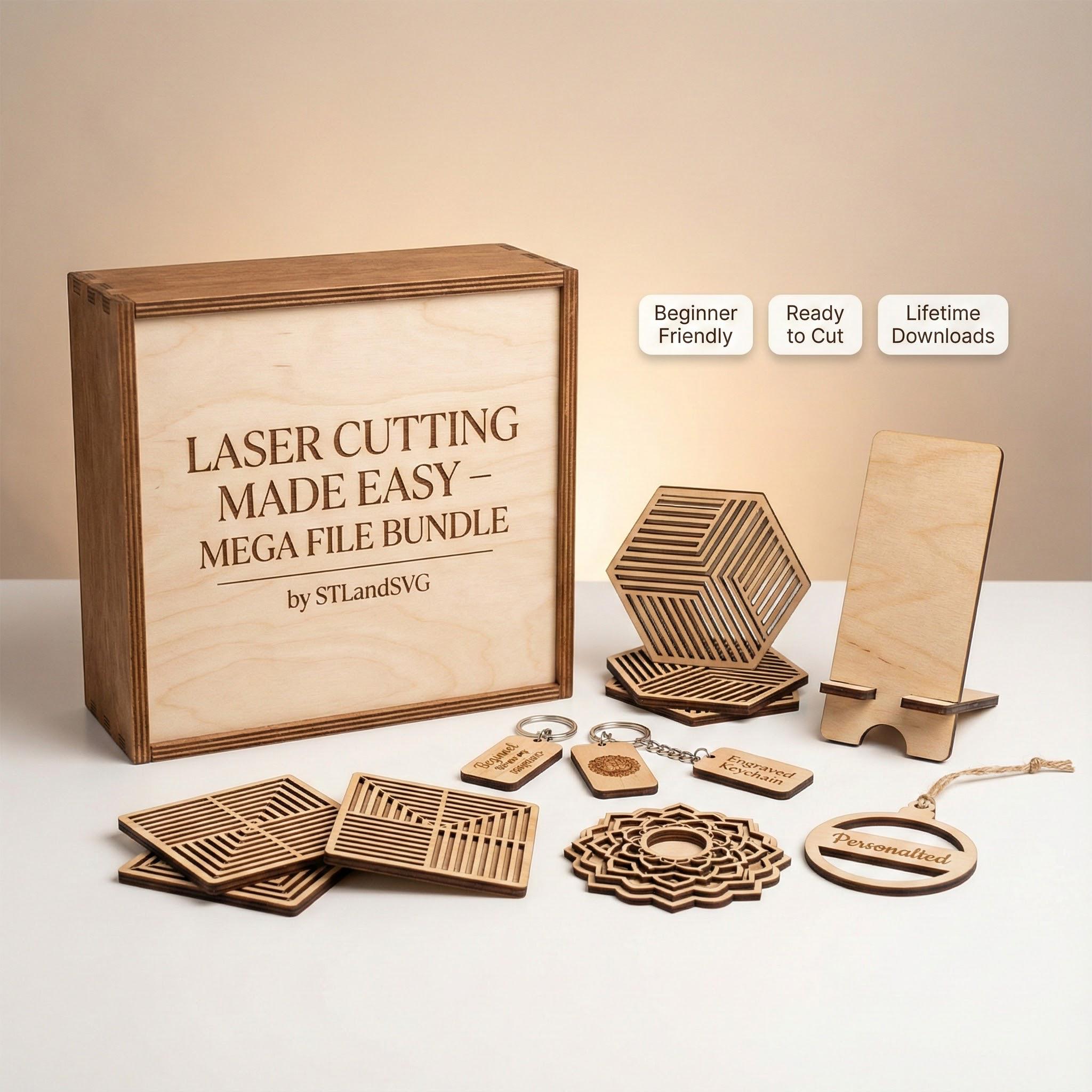 Laser Cut Mega Bundle, 500,000+ Designs for Diode CO2 and Fiber Lasers ...