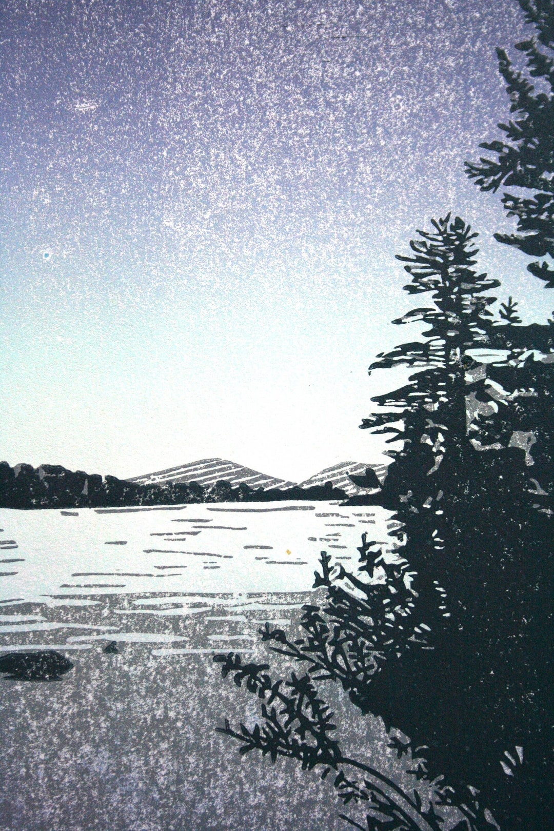 Lake at Sunset, Limited Edition - Etsy