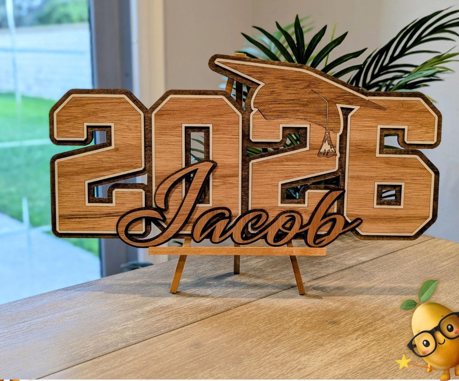 Personalized Graduation Wooden Sign, 2026 Senior Portrait Graduation ...