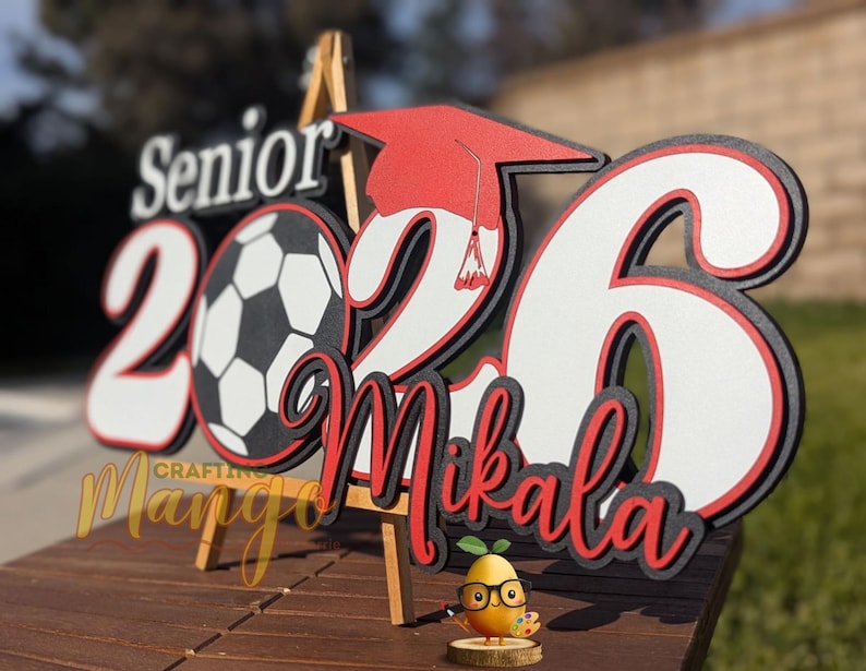 Custom Senior Athlete Wood Sign: Personalized Sports Photo Prop - Etsy