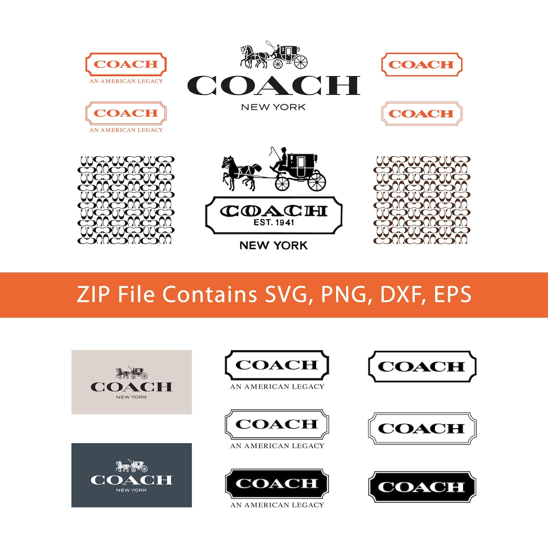 Coach Logo (svg, png, dxf, eps) Schneidedateien (Digitaler Download ...