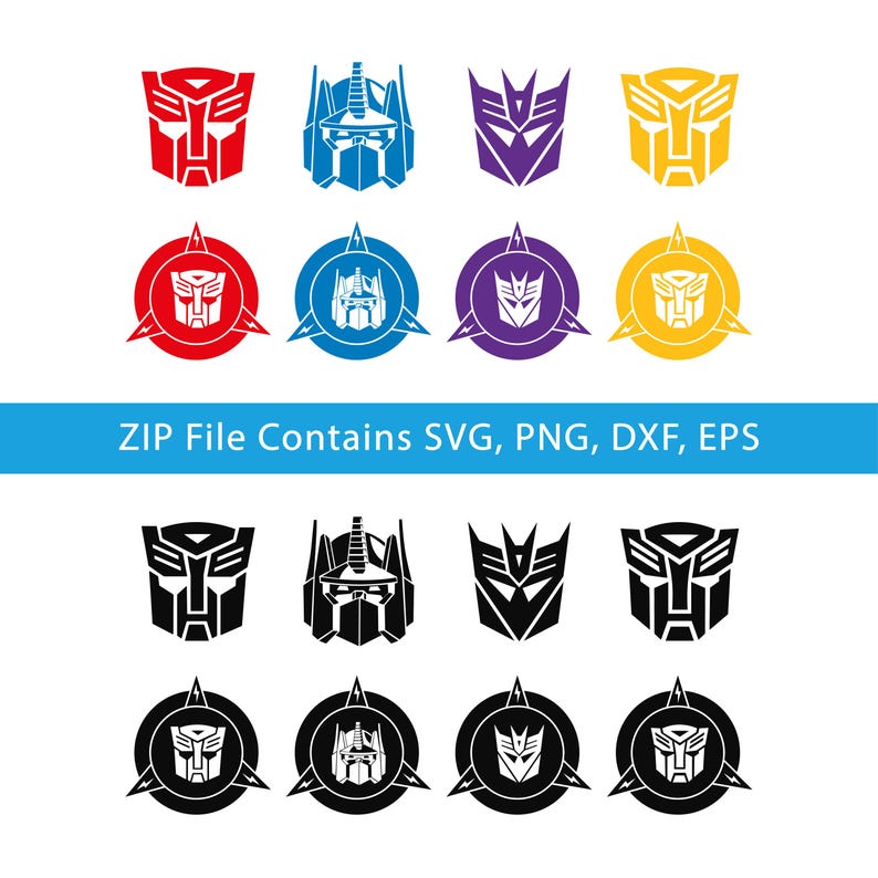 Transformer Logo, Robot Logo, Optimus Prime, Bumblebee, Megatron ...