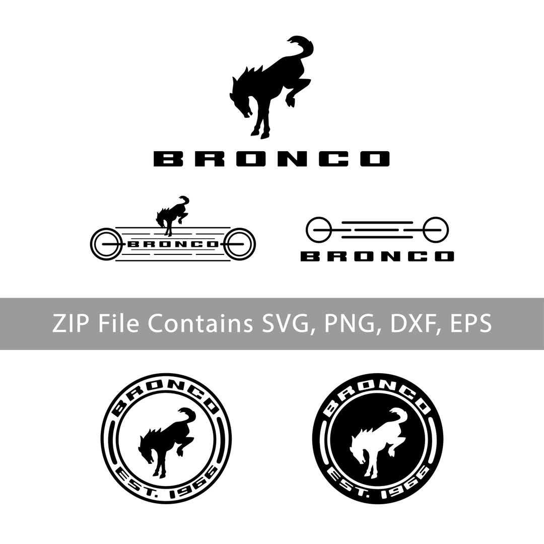 Bronco SVG, Bronco DXF, Bronco PNG, Bronco Clipart, Bronco Cut File ...