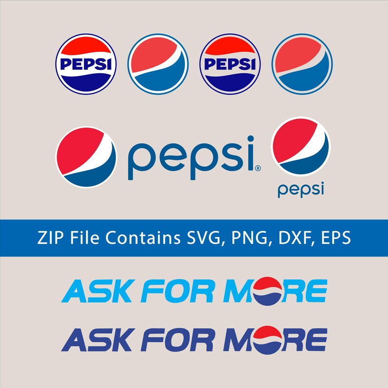 Pepsi Svg, Pepsi Letters, Pepsi Drink, Png, Dxf, Eps, Laser Cut Files ...