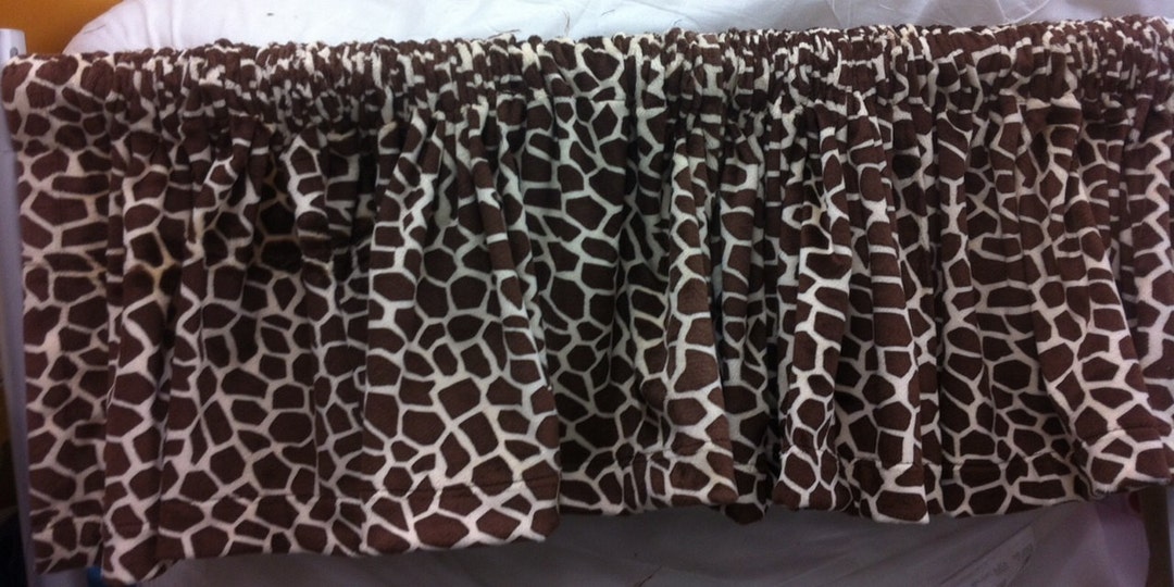 Soft Minky Giraffe Valance for Baby Nursery or Childs Room - Etsy