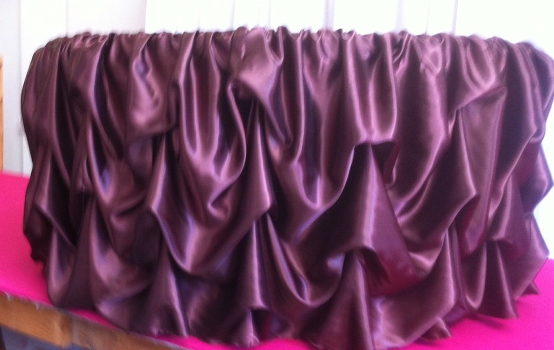 Custom Made Wedding Cake Table Tablecloth Chocolate Brown | Etsy