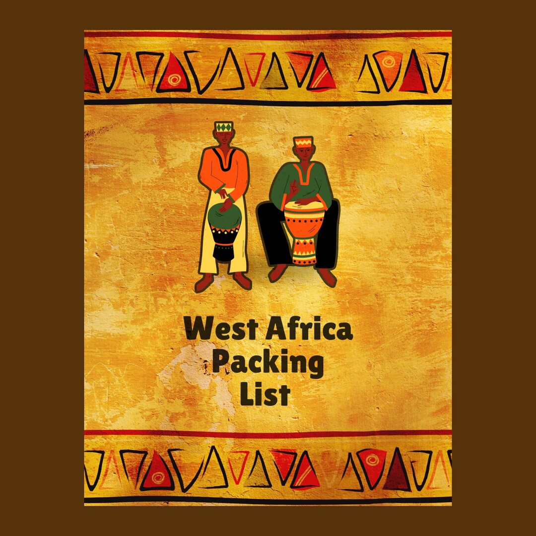 Printable and Interactive West Africa Packing List: Travel Checklist ...