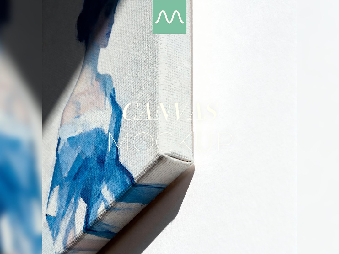 Maquete de tela em close-up com bordas envoltas | Proporção 1:1 ...