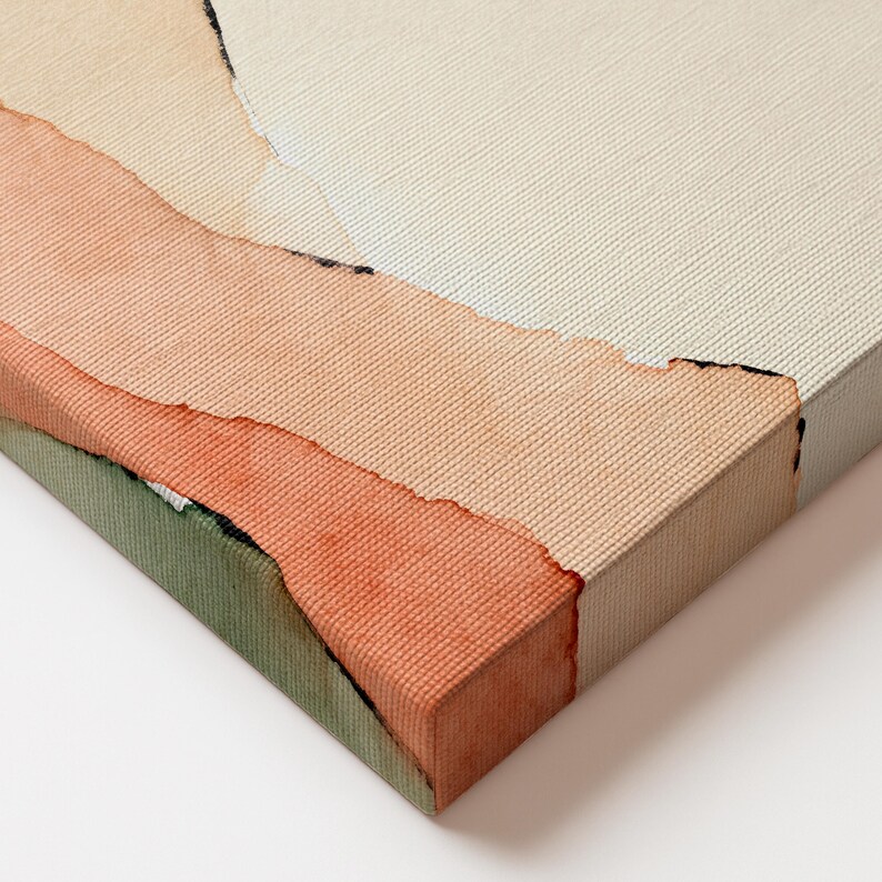 Canvas Mockup Close up Realistic Texture 1:1 Ratio Minimal Interior ...