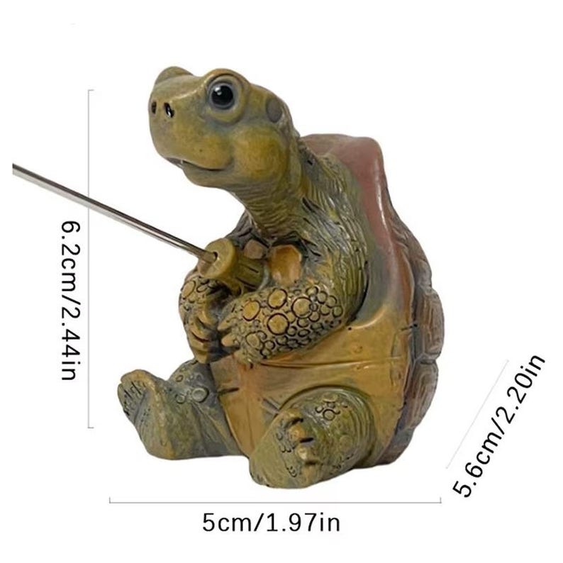 Cute Turtle Garden Statue | Handmade Rope Fishing Turtle Figurine ...