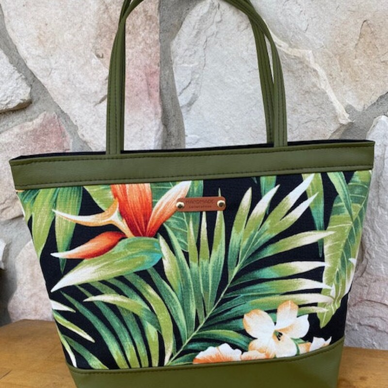 Floral Print Handbag - Etsy