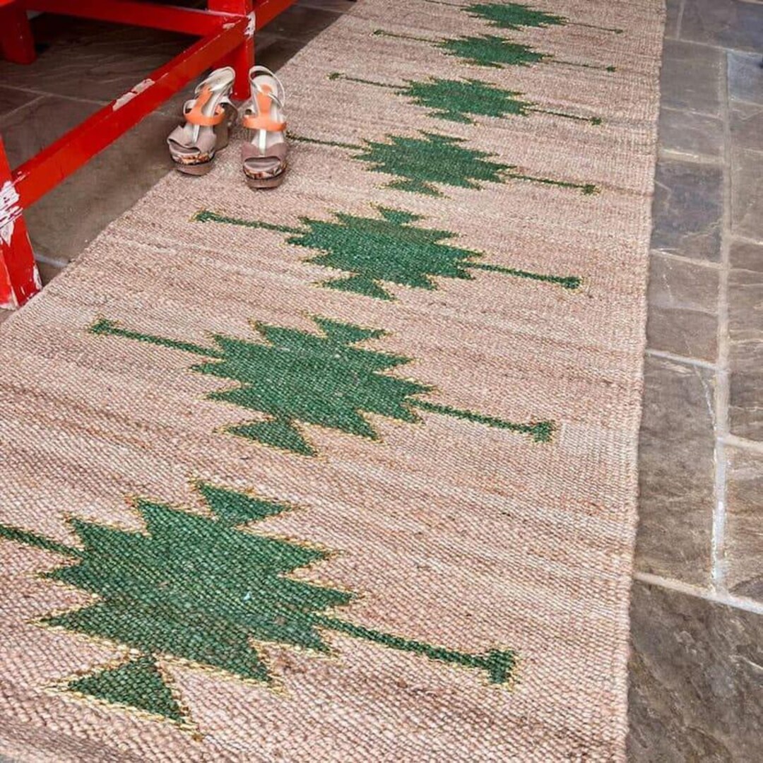 Handwoven Jute Runner Rug, Hemp Stair Runner Rug, Custom Size Rug, Jute ...