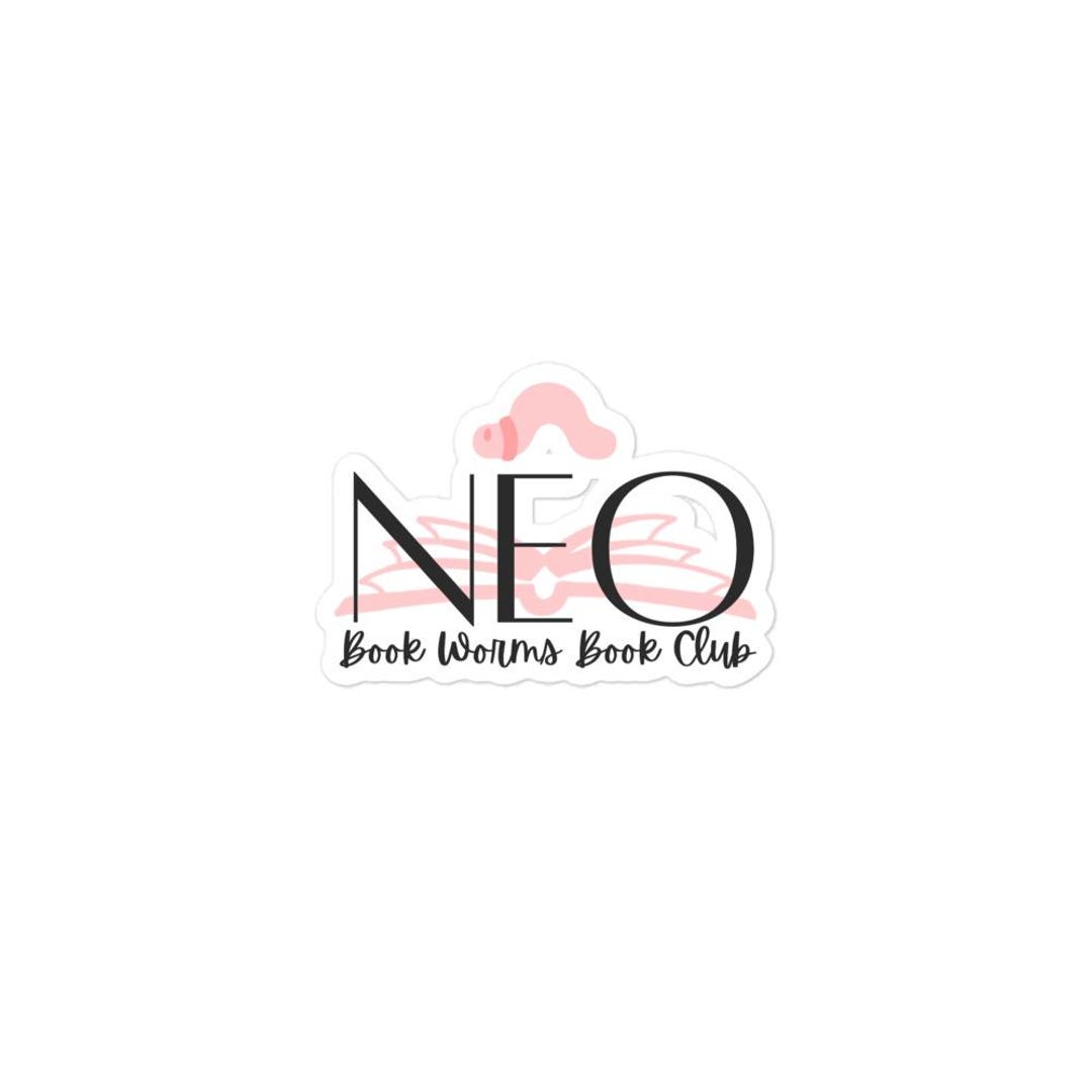 NEO Book Worms Book Club Logo Sticker - Etsy
