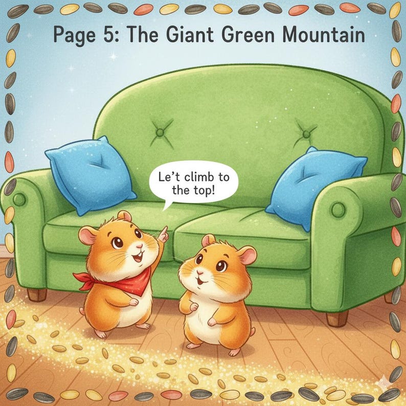 Hamster Adventure Storybook: Max & Queen Toddler Tale (digital Download ...