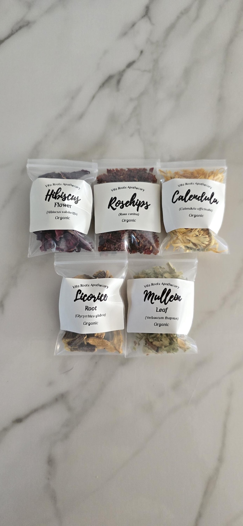 Organic Apothecary Kit, 20 Herb Tea Sampler, Beginner Herbalism (no ...
