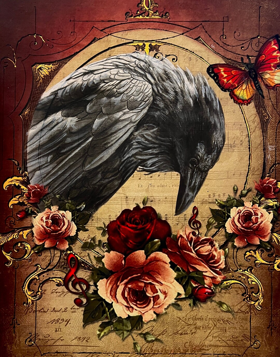 Raven Art Print, 8x10 Signed - Etsy