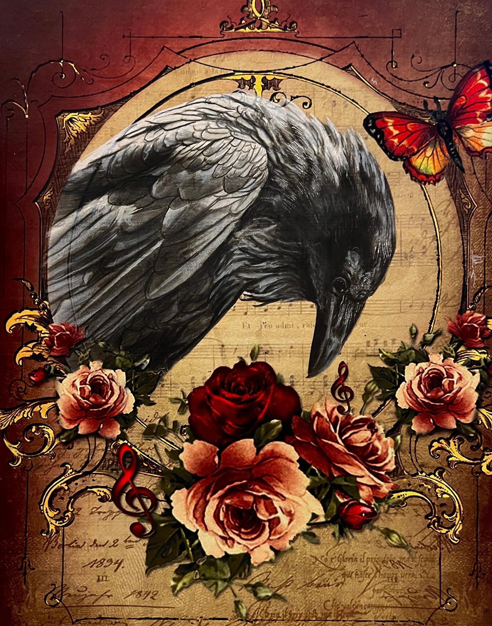 Raven Art Print, 8x10 Signed - Etsy