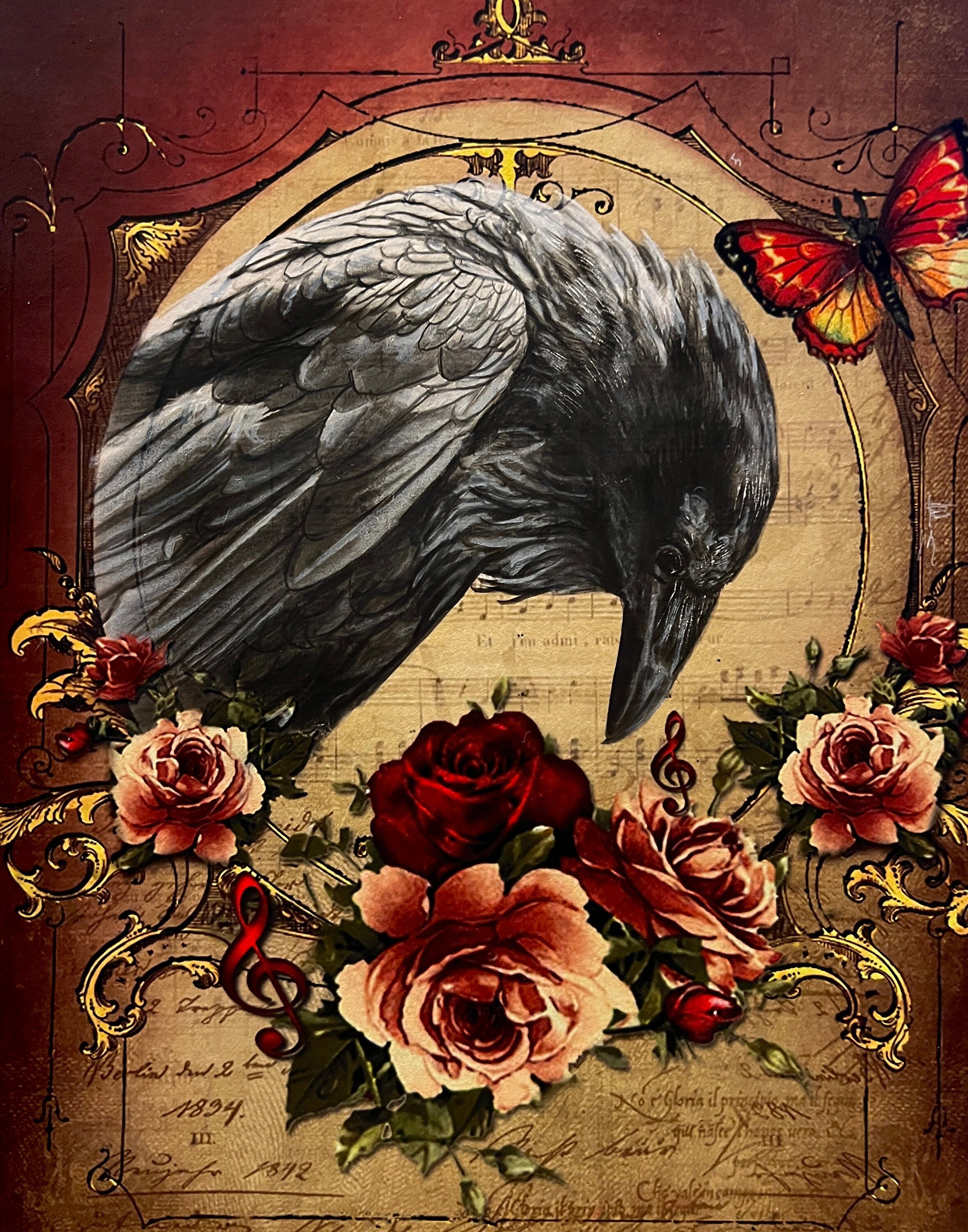Raven Art Print, 8x10 Signed - Etsy