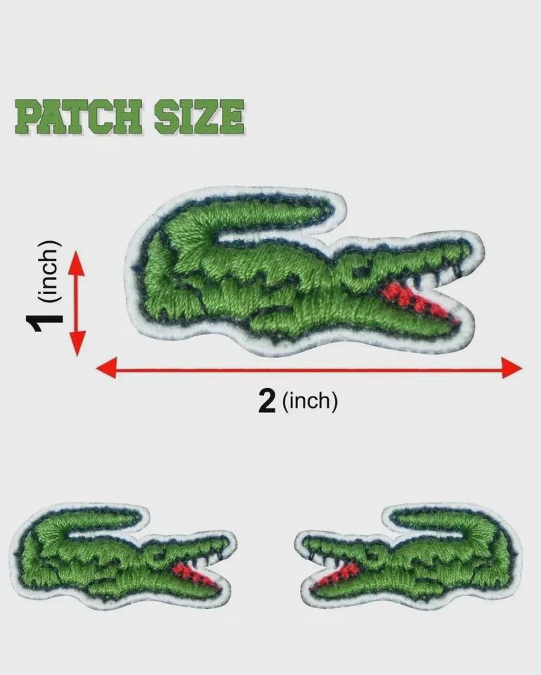 Mini Crocodile Embroidered Patch, Colorful Alligator Iron on Badge ...