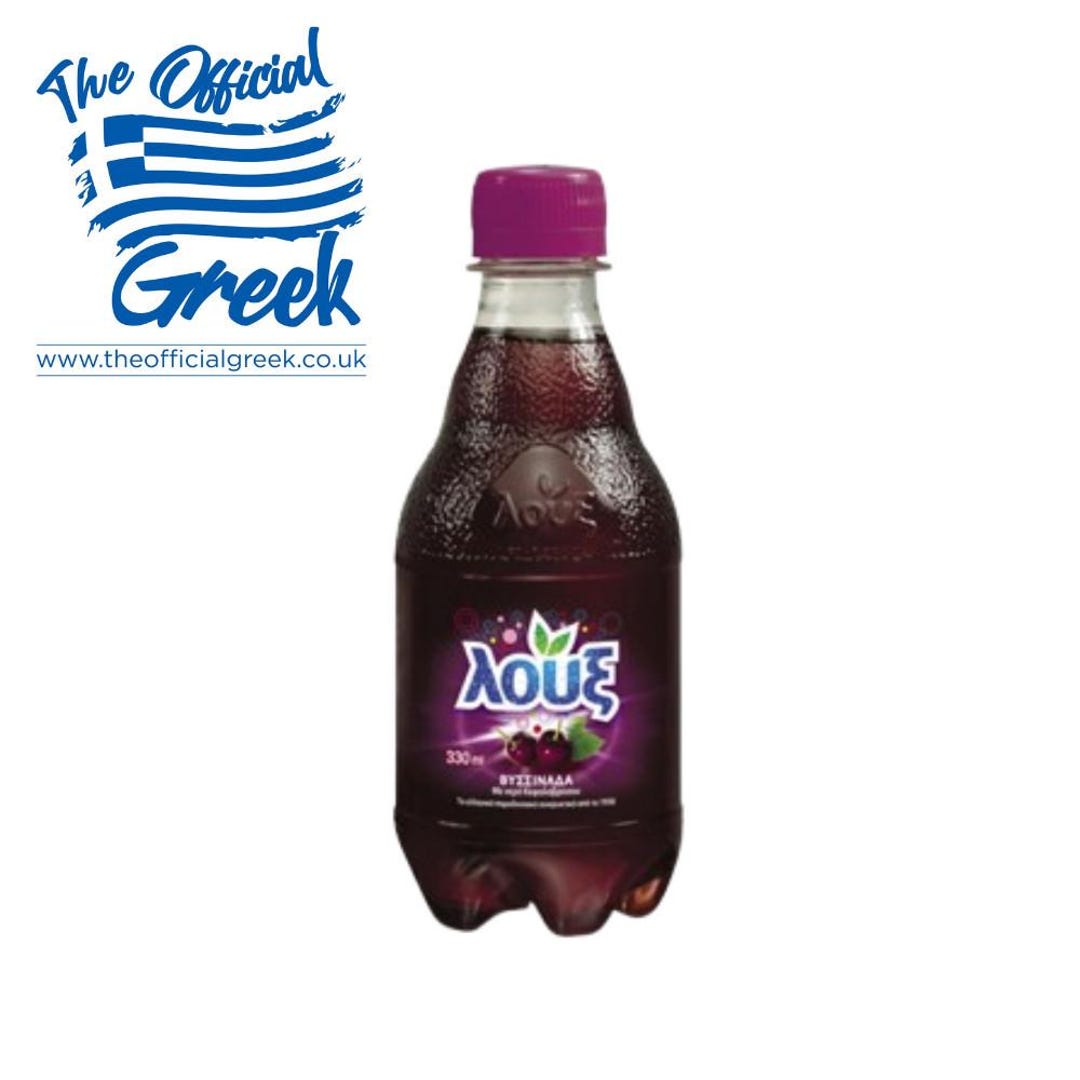 Loux Authentic Greek Soft Drink Enjoy Sour Cherry Flavor 12 Pack ...