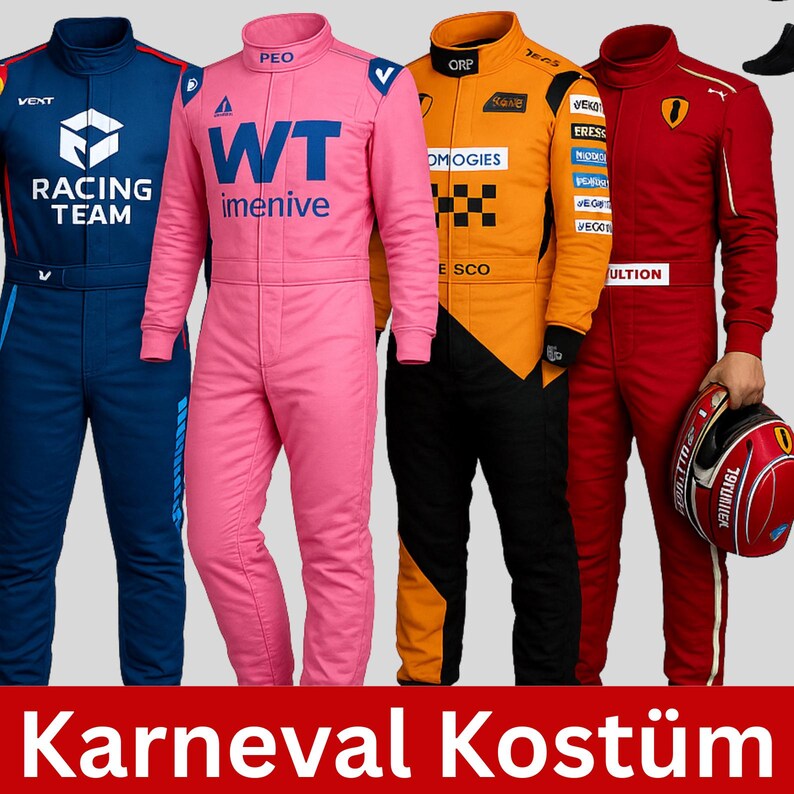 Custom Formula 1 Racing Suit | Handmade Personalized F1 Outfit - Etsy