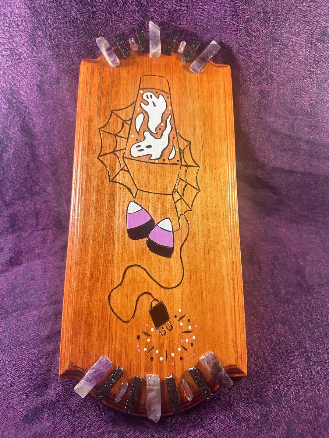 Lava Lamp Ghosts Wood Burnt Plaque - Etsy