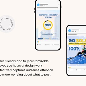 Solar Energy Instagram Templates | Canva Editable Social Media Posts ...