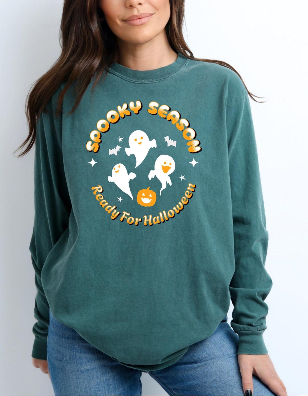 Comfort Colors® Spooky Season Shirt, Crewneck Shirt, Spooky Sweatshirt ...