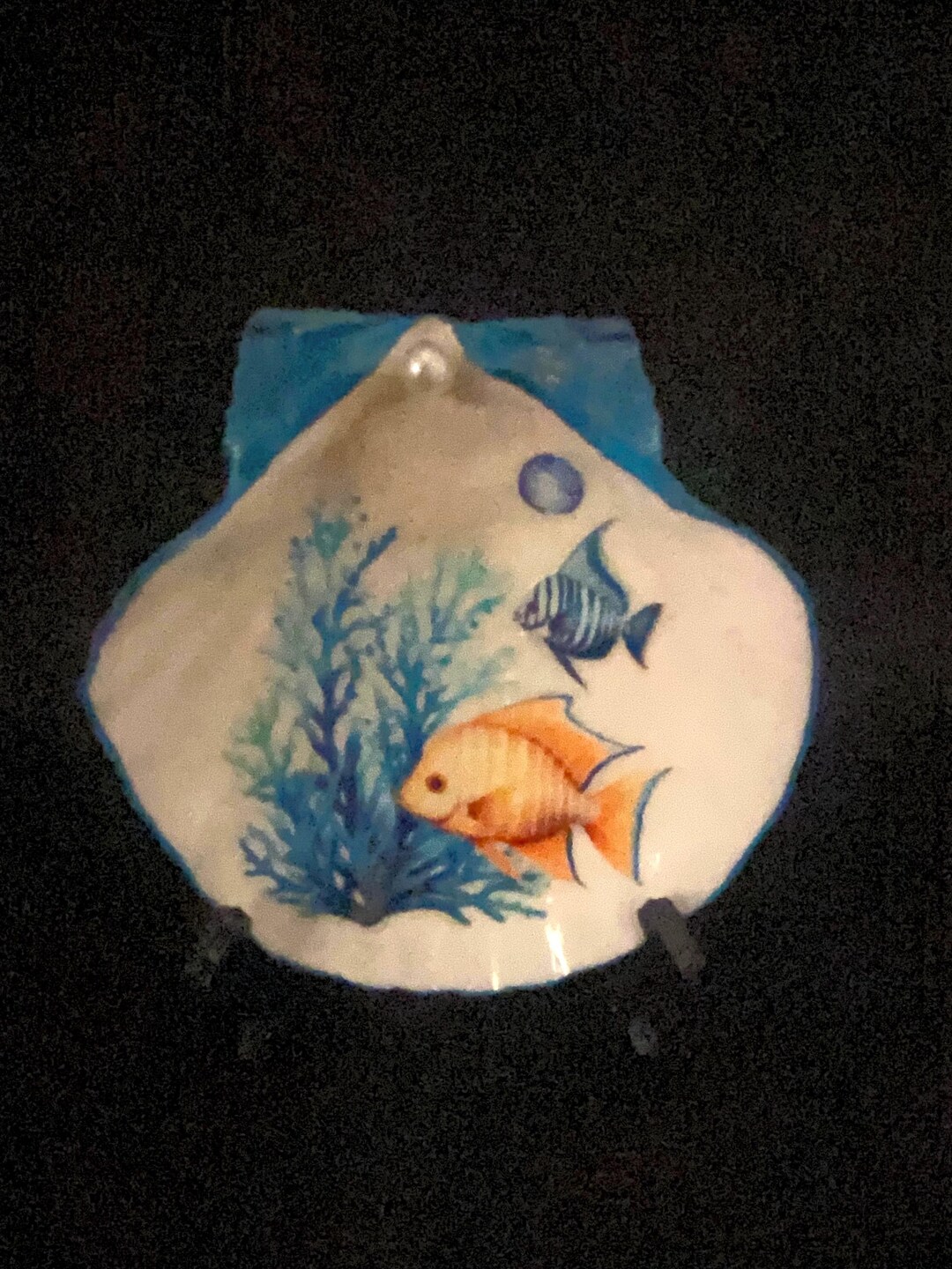 Sea Life on a 3 Inch Scallop Shell - Etsy