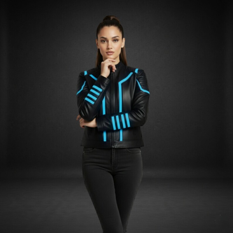 Tron Legacy 2 Sci-fi Leather Jacket: Tron Eres, Inspired Costume for ...