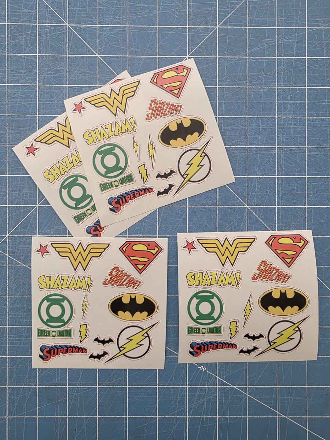 Super Hero Sticker Pack 13 Stickers - Etsy