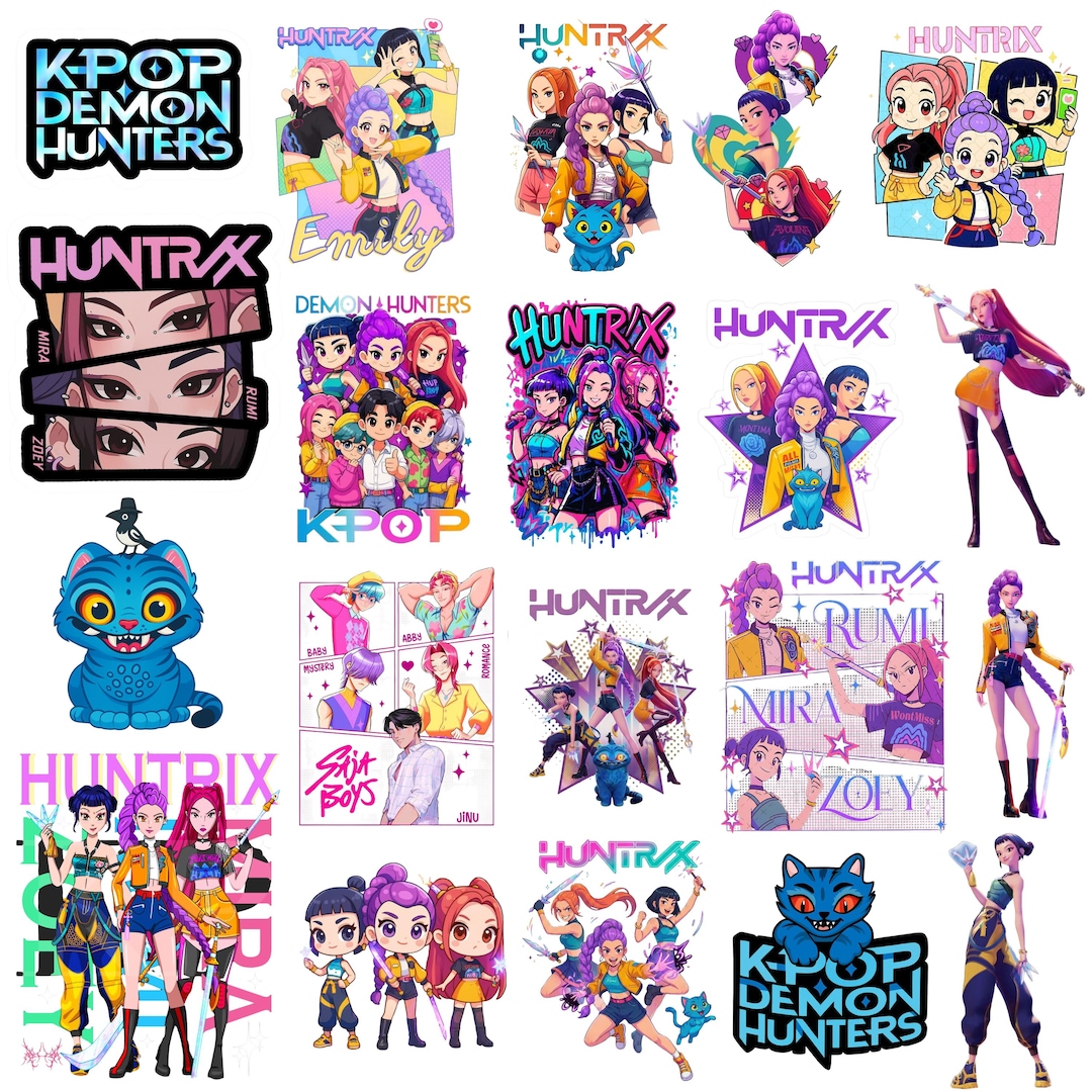 Kpop Demon Hunter Style PNG SVG | Huntrix Idol Fan Art Shirt Design - Etsy
