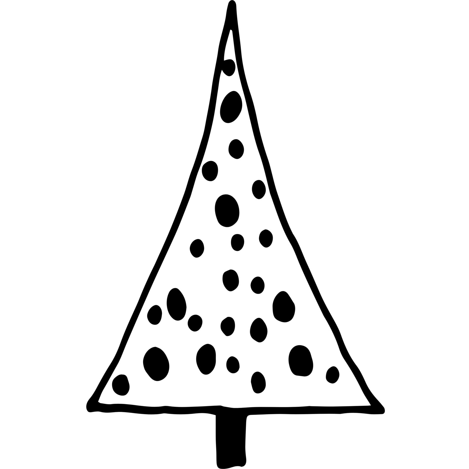 Christmas Tree SVG Bundle, Festive Clipart Designs (digital Download ...