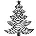 Christmas Tree SVG Bundle, Festive Clipart Designs (digital Download ...