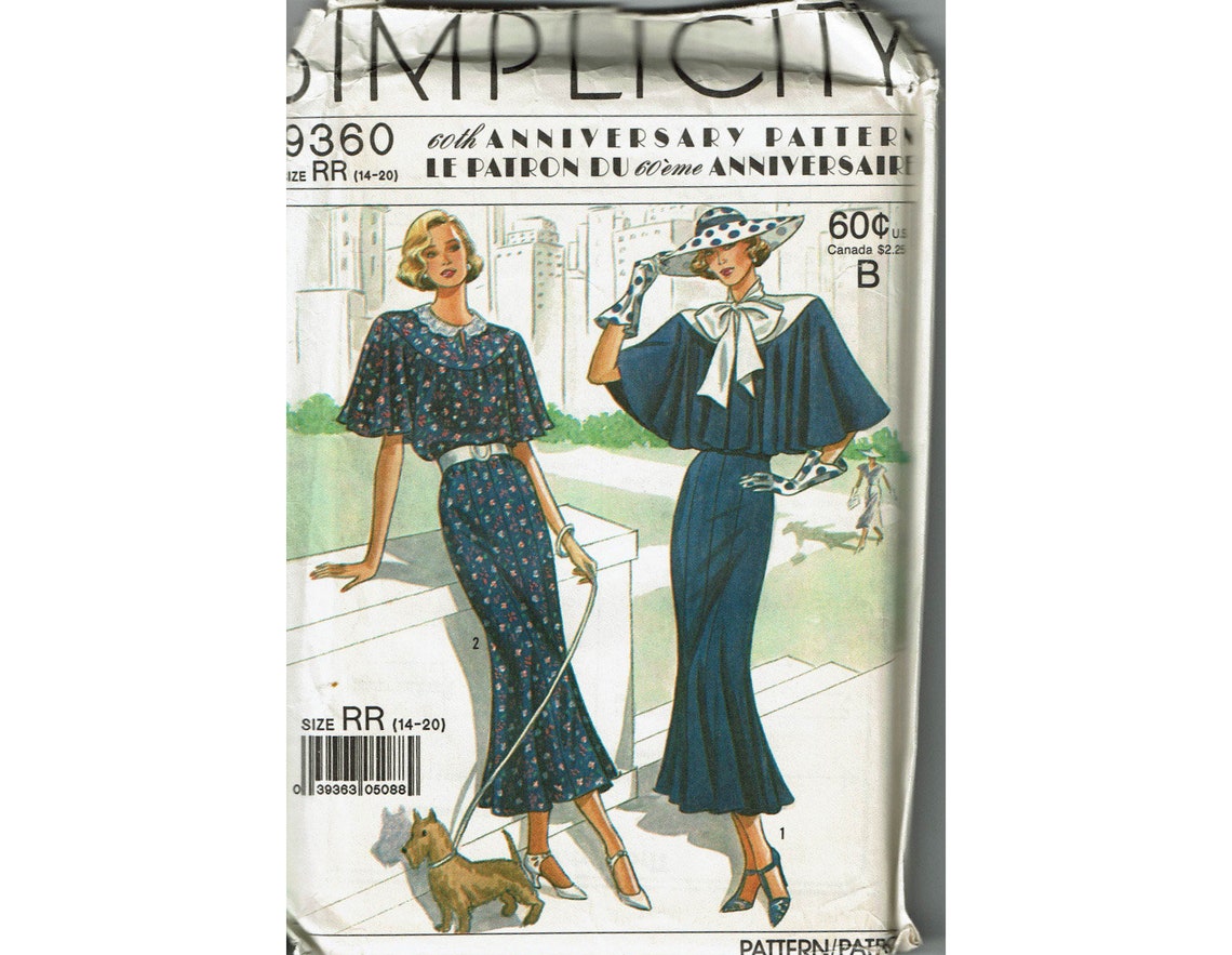 Uncut Simplicity Pattern 9360 60th Anniversary Sewing Pattern - Etsy