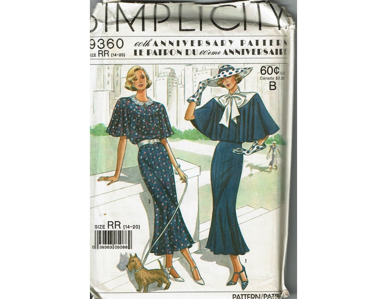 Uncut Simplicity Pattern 9360 60th Anniversary Sewing Pattern - Etsy