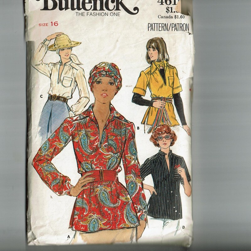 70s Butterick Pattern - Etsy