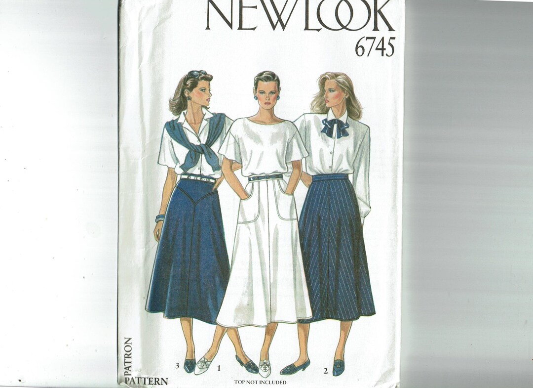 New Look 6745 Skirt Uncut Sewing Pattern Sizes 8-18 - Etsy