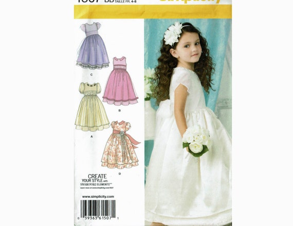 Simplicity 1507 Uncut Sewing Pattern Special Occasion Dress - Etsy