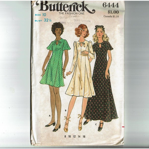 70s Dress Pattern - Etsy