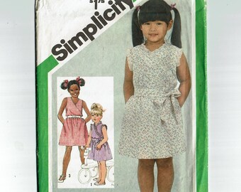Dress and Underdress Vintage Sewing Pattern Little Girls Size 5 1960s ...