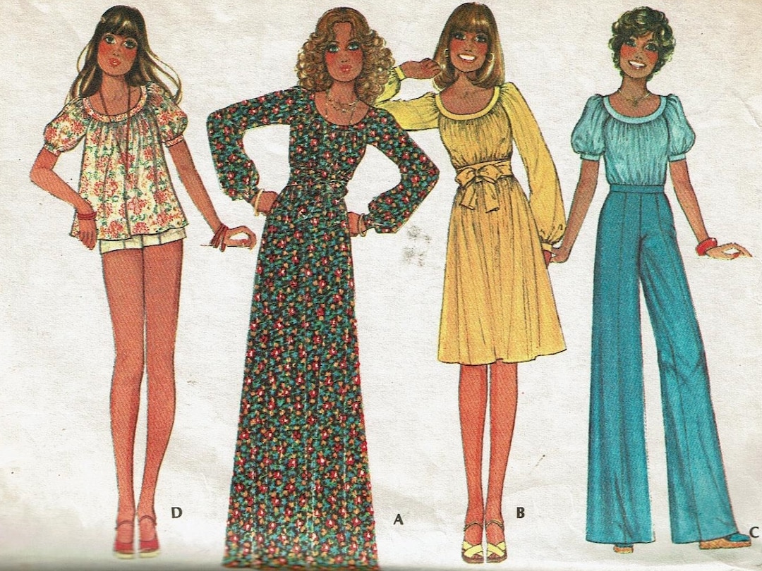 1970s Sewing Pattern Size 10 Bust 32 1/2 or Size 12 Bust 34 Mccalls ...