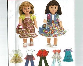 Simplicity 1392 Uncut OOP Sewing Pattern 18 Doll Clothes Pattern ...