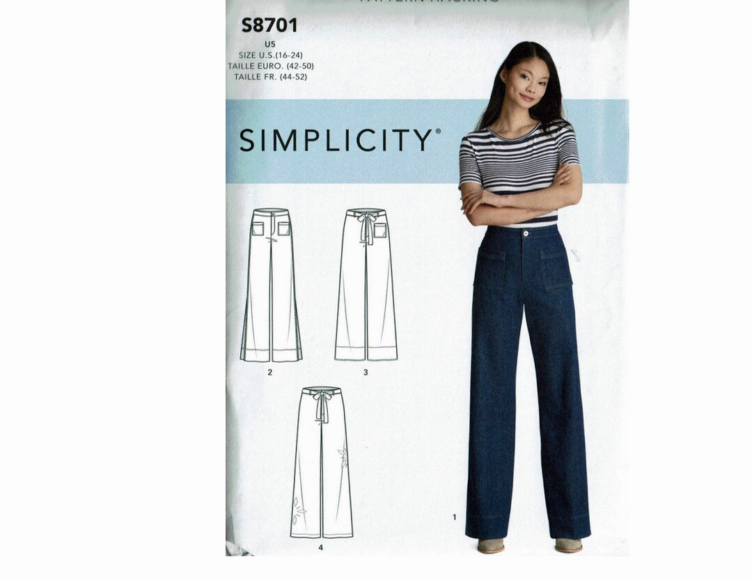 Simplicity 8701 UNCUT Sewing Pattern Sizes 6 14 or 16 24 Pants - Etsy