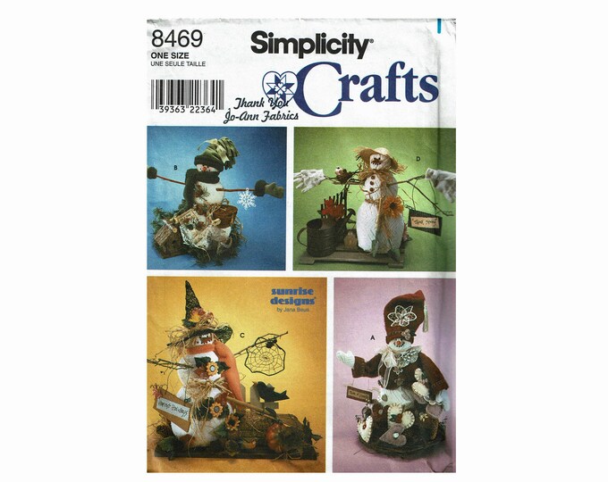 Snowmen & Snowwomen 16 Simplicity Crafts Sunrise Designs UNCUT Sewing ...