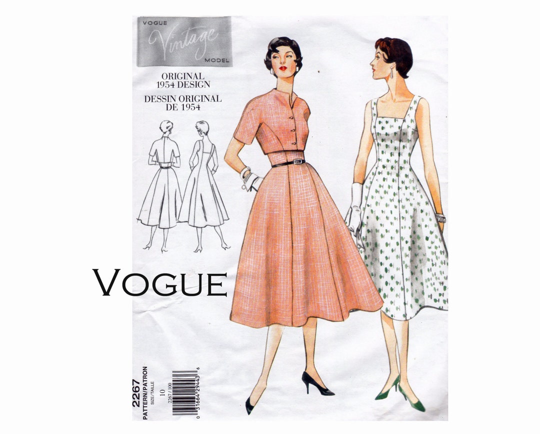 Vogue Vintage 2267 Model 1954 Original Design Dress With Bolero Jacket ...